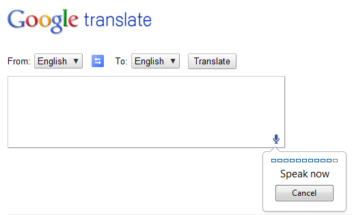 Google Chrome Gets Speech to Text Recognition